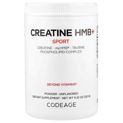 Codeage,Sport, Creatine HMB+, Unflavored, 11.32 oz (321 g)