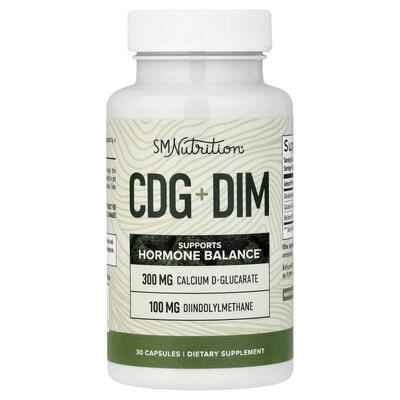 SMNutrition,CDG + DIM, 30 Capsules