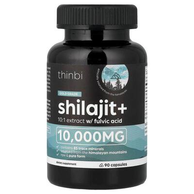 Thinbi,Shilajit+, 90 Capsules (500 mg per Capsule)