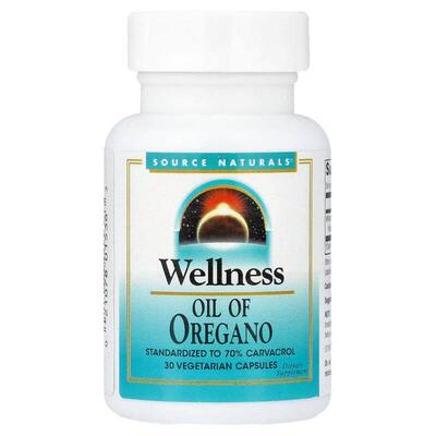 源美,Wellness, Oil Of Oregano , 30 Vegetarian Capsules (45 m