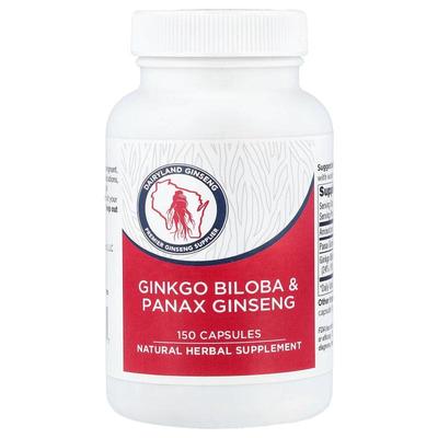 Dairyland Ginseng,Ginkgo Biloba & Panax Ginseng, 150 Capsule