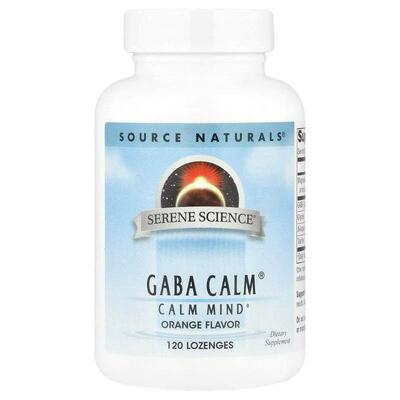 源美,Serene Science®，GABA Calm®，橙味，120 锭剂