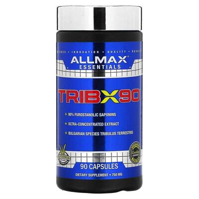 ALLMAX,TribX90，超级浓缩保加利亚蒺藜，90% 呋喃甾醇皂苷，750