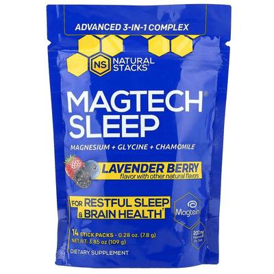 Natural Stacks,Magtech® Sleep, Lavender Berry, 14 Stick Pack