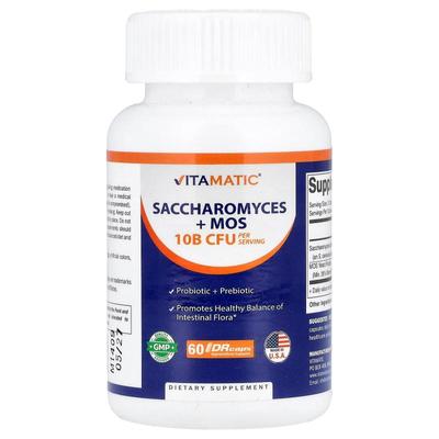 Vitamatic,Saccharomyces + MOS, 60 DRcaps® Hypromellose Capsu