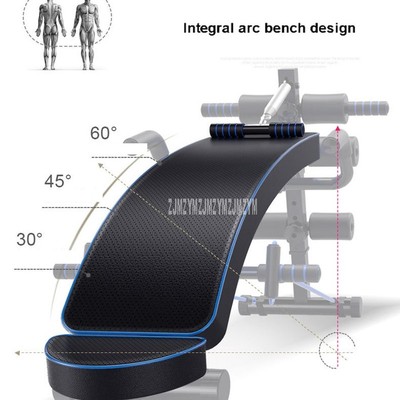 Multifunction Sit-up Bench With Headrest Pulling Rope Exerci