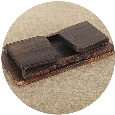 Folding Legs Portable Meditation Kneeling Bench Solid Wood E