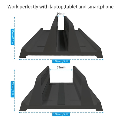 K1KF Vertical Laptop Stand Adjustable Double Dock Vertical D