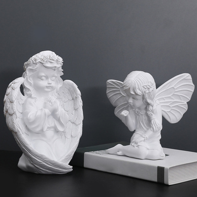 Cherub Angel Statue Mini Winged Angel Sculpture Adorable
