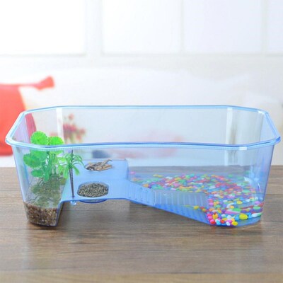 Aquarium Transparent Turtle Breeding Box Reptile House with