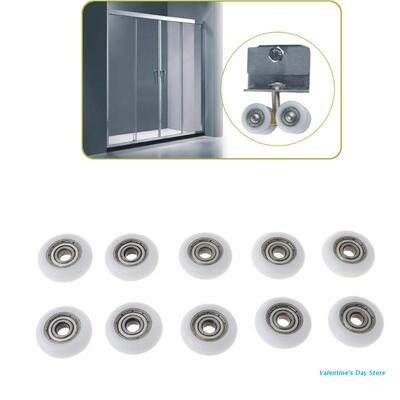 10 Pcs 5x23x7.3mm Nylon Plastic Carbon Steel Bearings Pulley