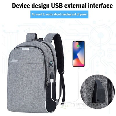 PUIMENTIU Backpack Laptop Backpack USB Charging Backbag Tra