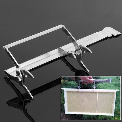 1pc Silver Bee Hive Frame Holder Perch Side Beekeeping Equip