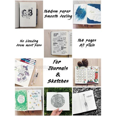 BKE Dotted Scribbles Journal Dot Grid Notebook And  Sketchbo