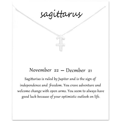Twelve constellations Jewelry Sagittarius Pendant Necklace
