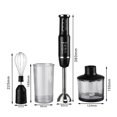 4-in-1 Stainless Steel Immersion Hand  Blender Mixer Vegetab