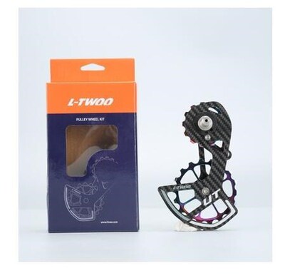 Bicycle carbon fiber ceramic rear derailleur 17T pulley Guid
