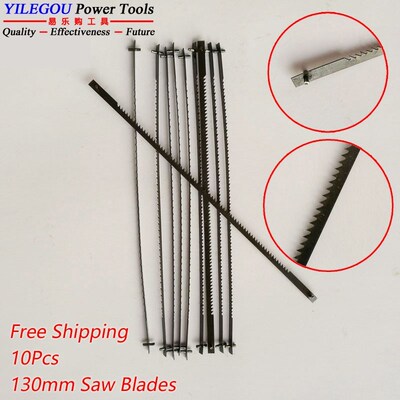 10 Pieces 130mm Scroll Saw Saw Blades With 18Tpi and 24Tpi.