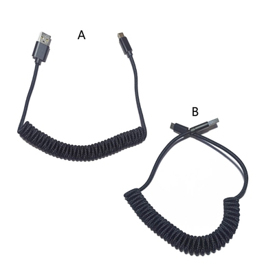Type C Micro Coiled Cable Wire Mechanical Keyboard GH60 USB