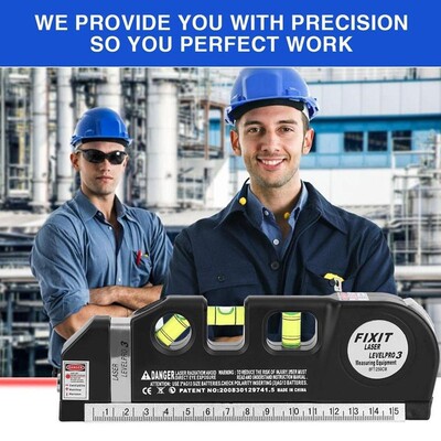 New Level Laser Horizon Vertical Measure 8FT Aligner Standar