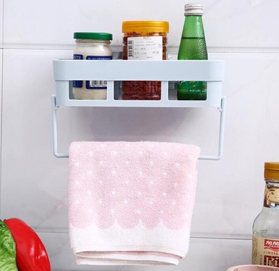 Bathroom Rack Towel Hanger Shampoo Shower Shelf Soap Holder