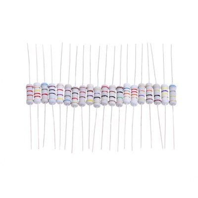 200 Pcs 20 Value 1W Resistor Set 5% Resistance Assortment Ki
