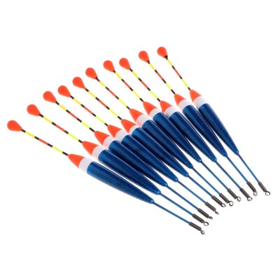 10pcs Carp Fishing Floats Set Buoy Bobber Stick For Fish Tac