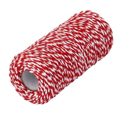100m/Roll Cotton Bakers Twine String DIY Handmade Colored t