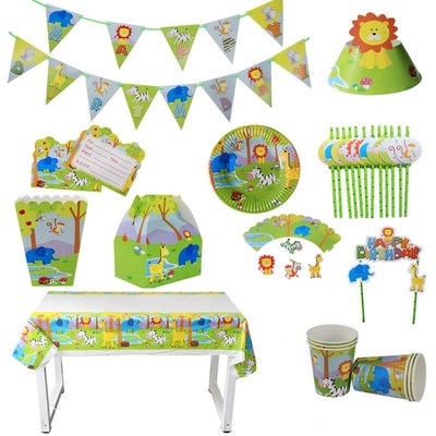 Jungle Animal Party Monkey Lion Foil Balloon Safari Birthda