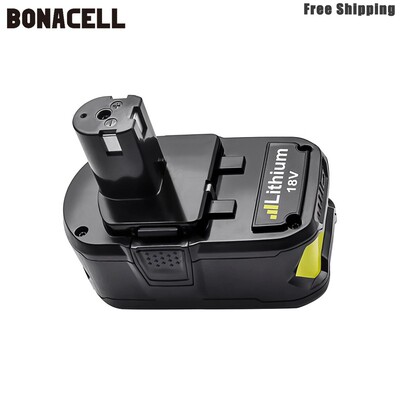 bonacell 6000mAh Li Ion Rechargeable Battery for RYOBI P108