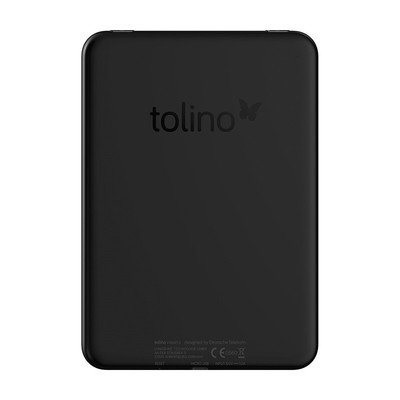 Tab2 flip page Tolino Vision 2 black e-book reader 6 inch e