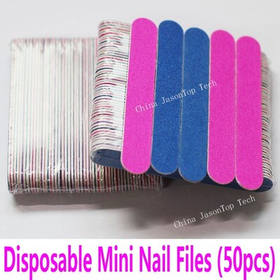 50pcs Nail Files Disposable Double sided Nail Art Tools Arti
