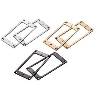 2pcs Pickup Plated Chrome Frame Mounting Rings Humbucker
