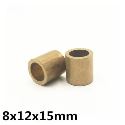 10pcs 8x12x15 mm FU-1 Powder Metallurgy oil bushing porous b