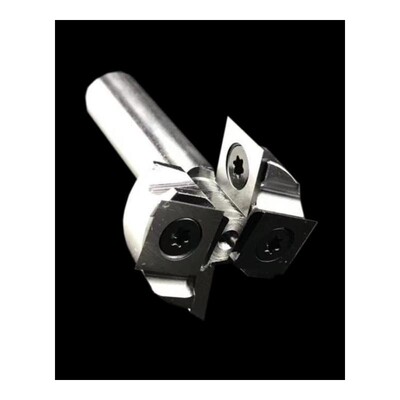 Carbide Insert Mini Surfacing Rabbeting Flycutter 2+2 Flute