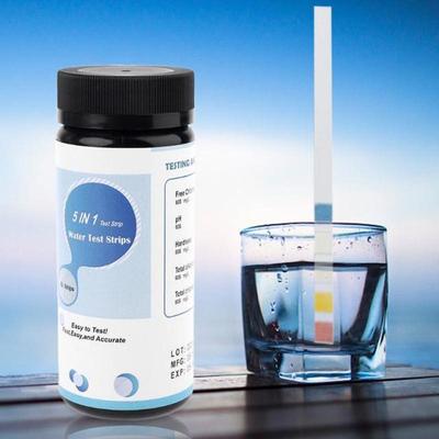 50 Strips/Box Water Test Strips 5in1 pH Chlorine Hardness Al
