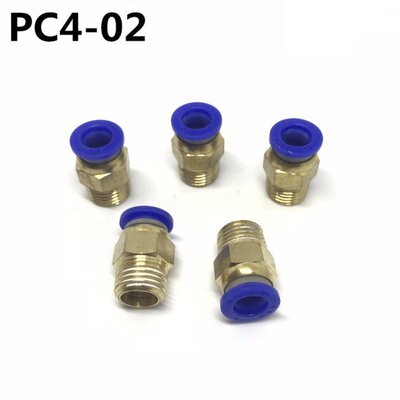 100PCS PC4-02 PC4-2 Pneumatic fitting push in quick connecto