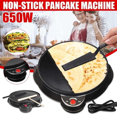 220V Pancake Maker Crepe Machine Non- Griddle Baking Pan Hou