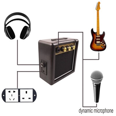 Mini Electric Guitar Amp Portable Electrical Guitarra Ampli