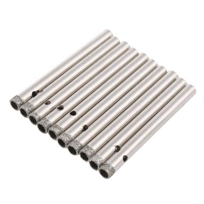 New 10Pcs 5mm 6mm 8mm 10mm 12mm Diamond Coated Core Drill Bi