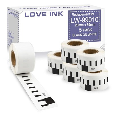 5 Roll  DYMO 99010 Labels Thermal Paper Label Maker  DYMO La