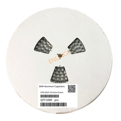 Original 1000pcs 100UF 25V 8mm*6.5mm SMD Aluminum electrolyt