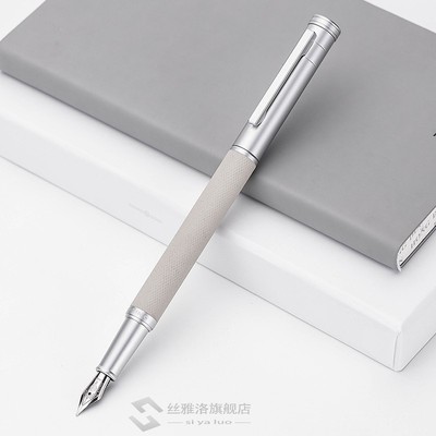 *Hongdian Black Metal Fountain Pen Titanium Black EF/F/Bent