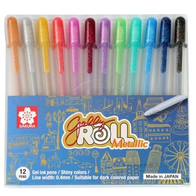 Sakura Gelly Roll Gel Pen Set Moonlight Metallic Regular 3D