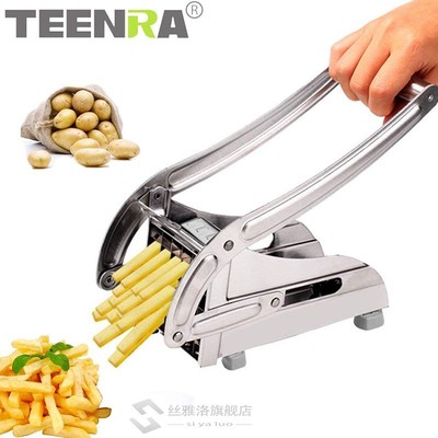TEENRA 2 Blades Stainless steel French Fries Cutter Potato C