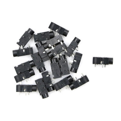 20PCS  PJ-320A 3.5mm Female Audio Connector 4 Pin DIP Headph
