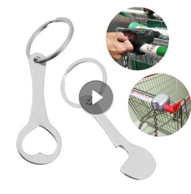 2PCS Ring Key Keychain Metal Aluminum Alloy Black Shopping