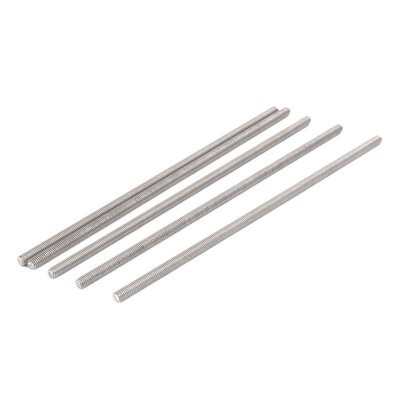 M5 x 170mm 304 Fully Threaded Rod Bar Studs Fasteners 5 Pcs