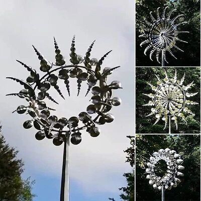 Unique Magical Metal Windmill Outdoor Wind Spinners Wind