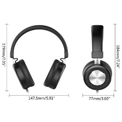 Computer Headset Lightweight 3.5mm Wired Headphones
